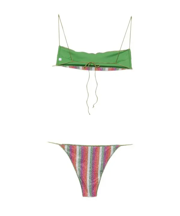 Oseree Two-piece Striped Bikini Set