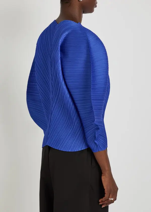 Issey Miyake Pleated Sculpted Woven Top