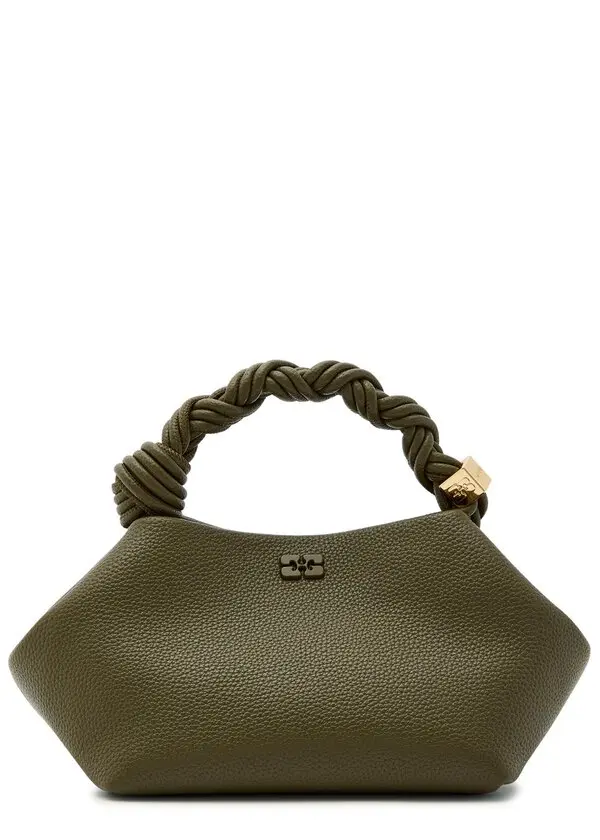 GANNI Bou Small Grained Leather Top Handle Bag