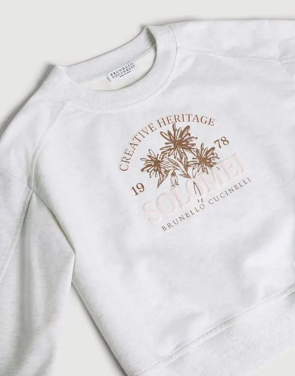 Brunello Cucinelli Crewneck Sweatshirt With Graphic Print