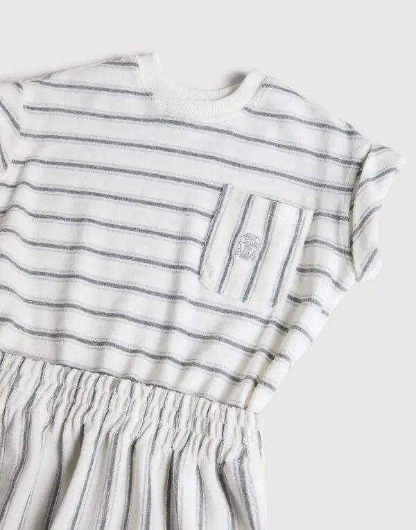 Brunello Cucinelli Striped Jersey Dress
