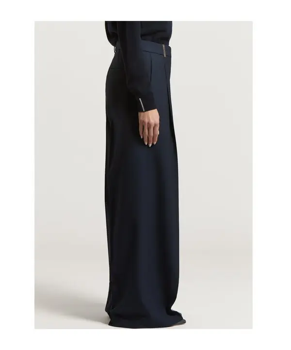 Peserico Pleated Wide-leg Trousers