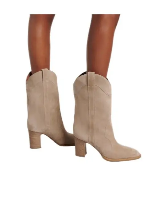 Paris Texas Suede Cowboy Boots
