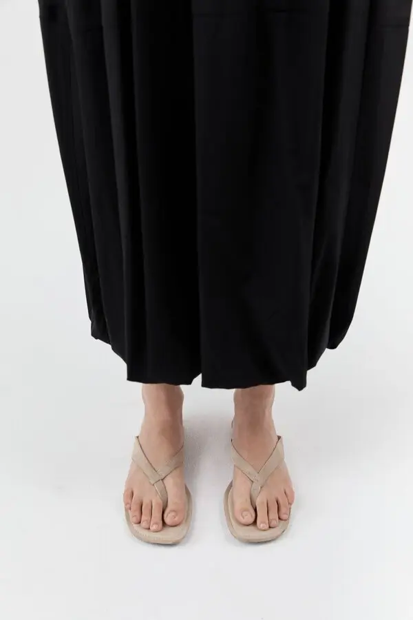 ST. AGNI Suede Opanka Slide - Papyrus