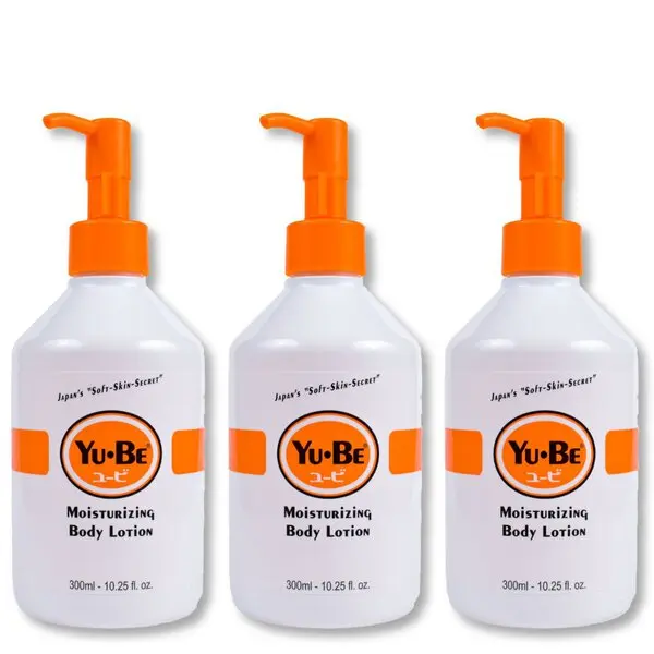 YU-BE, INC. Moisturizing Body Lotion Trio - Orange