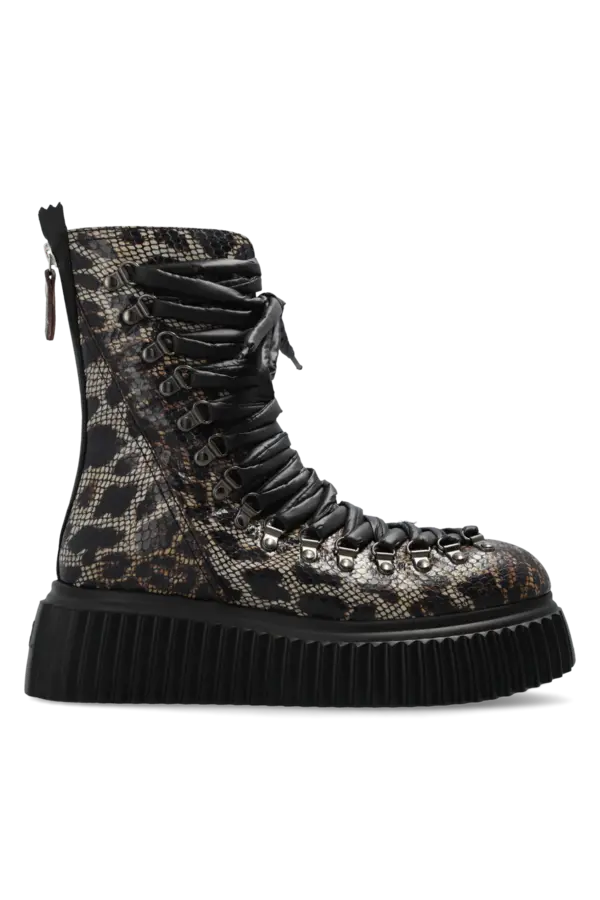Agl Platform Ankle Boots `dromo - Black