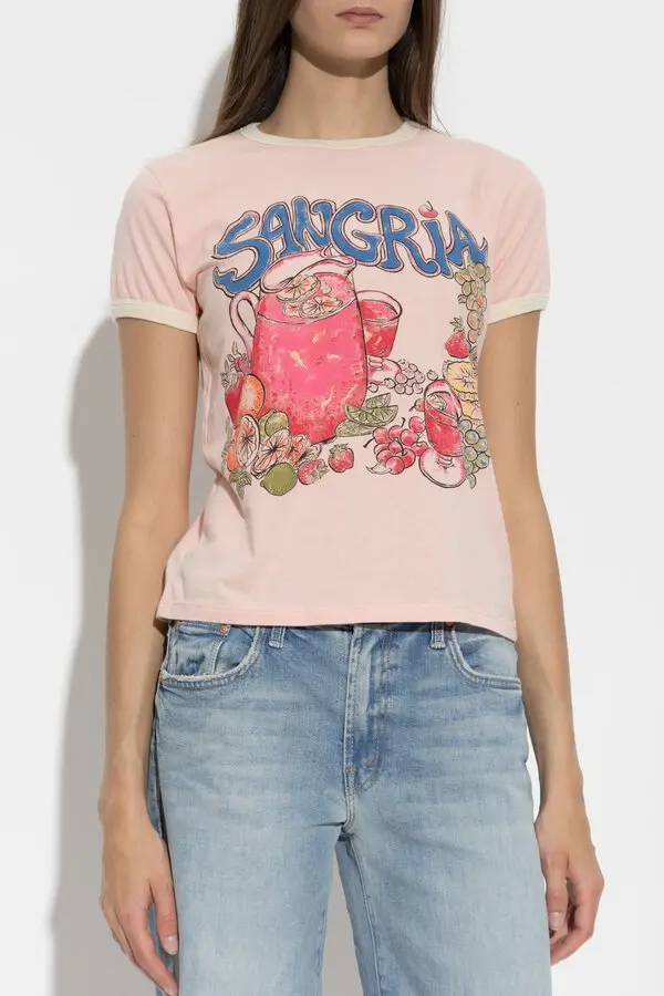 MOTHER T-shirt ‘lil Goodie Ringer