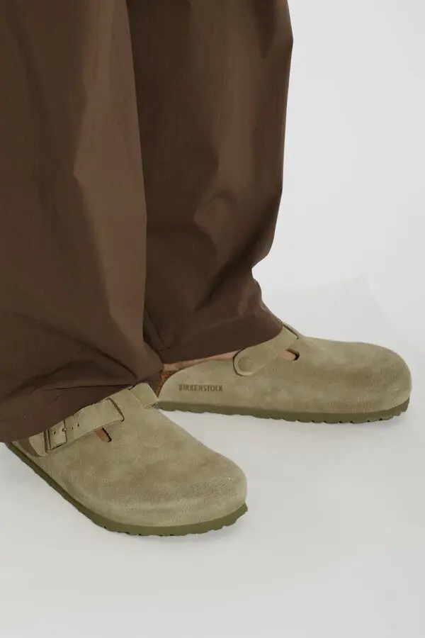 BIRKENSTOCK Suede Mules `boston Bs