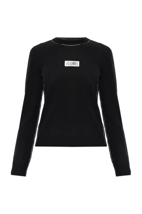 MAISON MARGIELA Sweater With Logo - Black