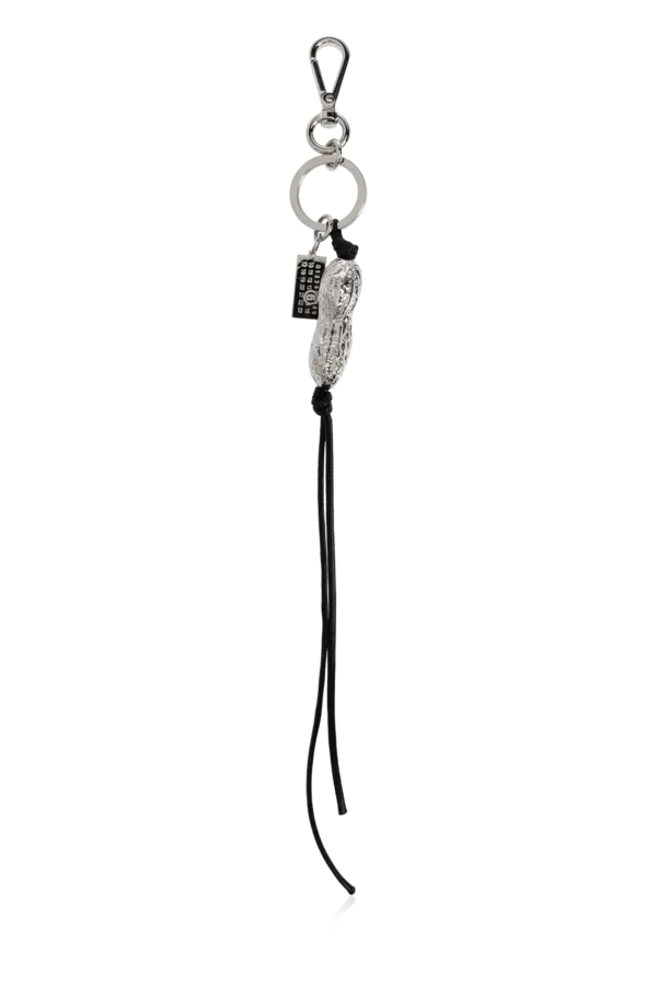MAISON MARGIELA Keychain With Peanut Motif - Silver