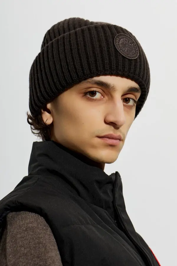 Canada Goose Wool Beanie With Logo Patch
