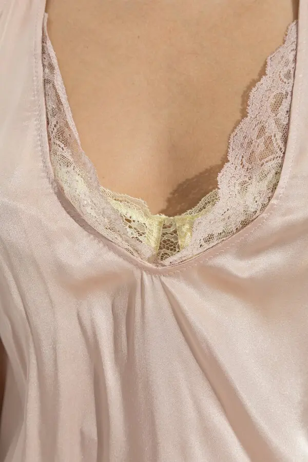 MAISON MARGIELA Dress With Lace Trim