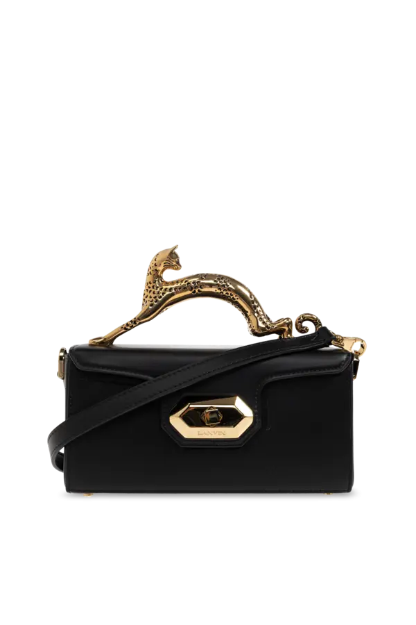 LANVIN Pencil Cat Nano Bag - Black