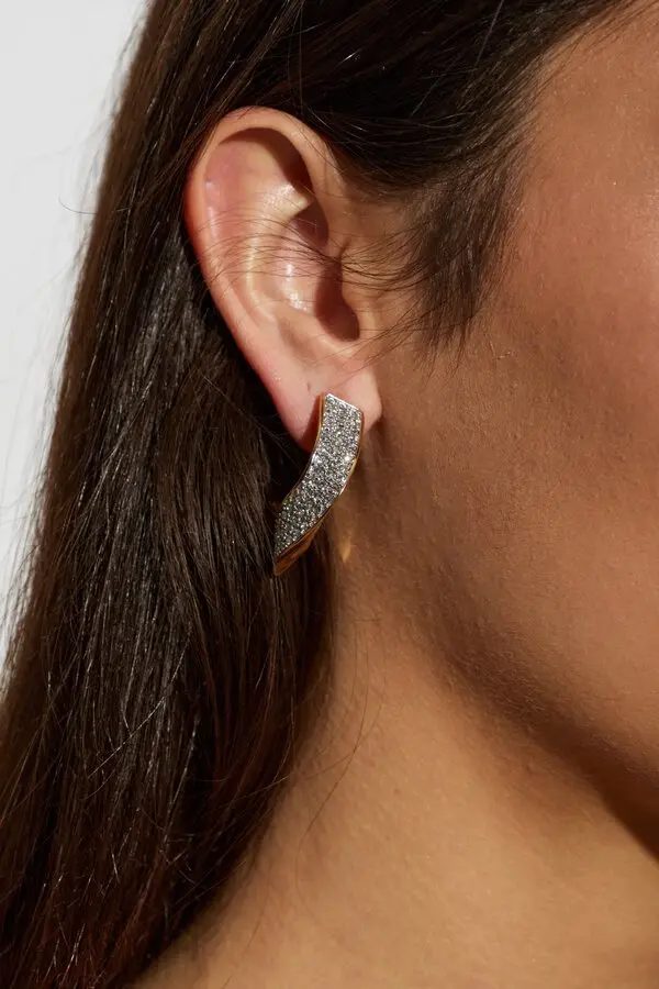 LANVIN Earrings With Shimmering Crystals