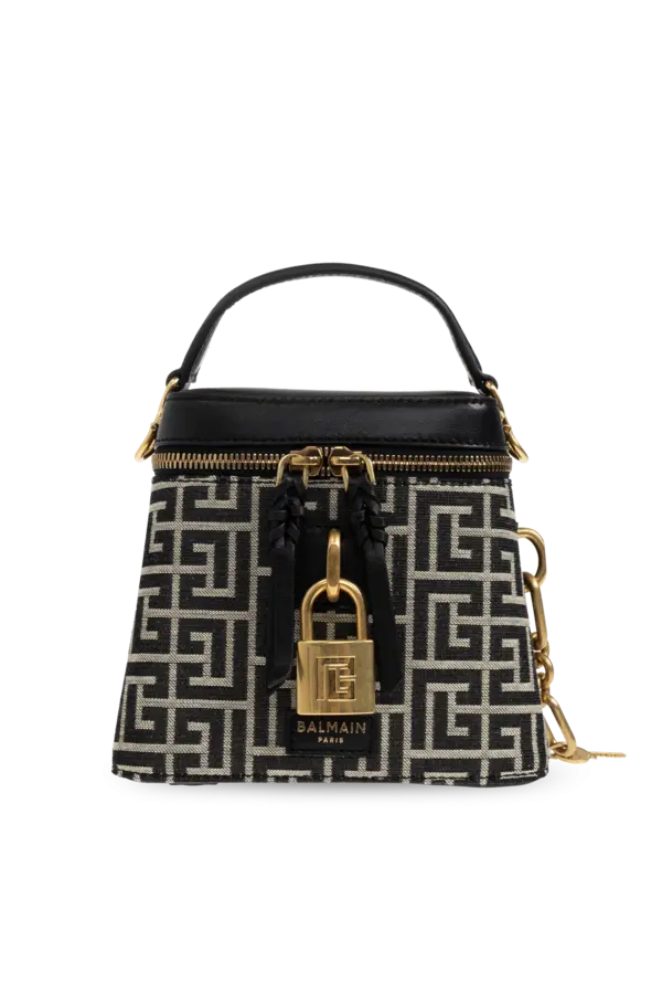 Balmain Monogram Bag - Black
