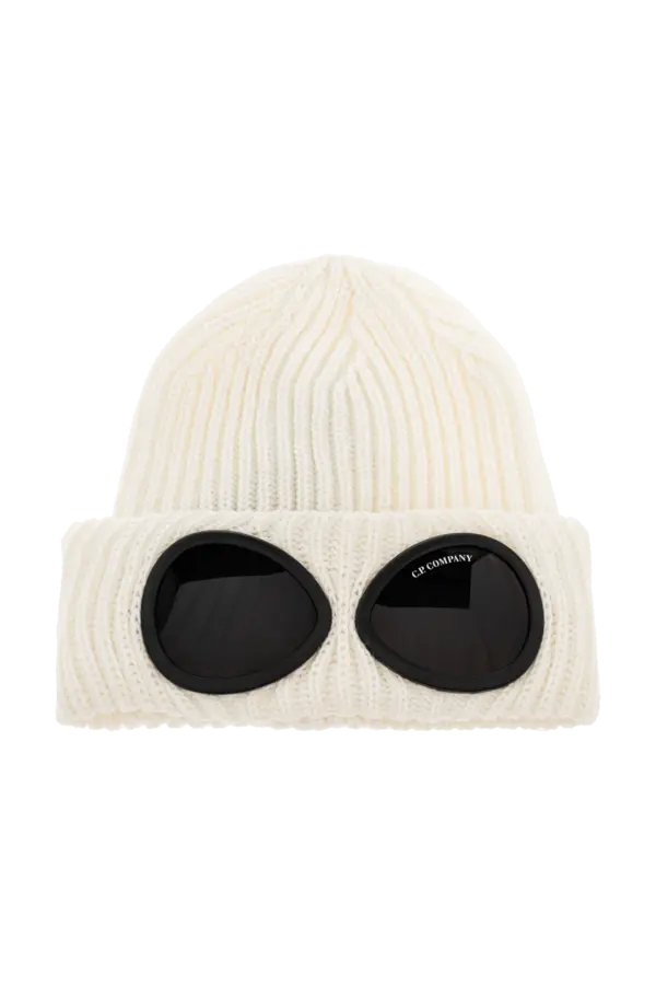 C.P. COMPANY Wool Beanie - Cream