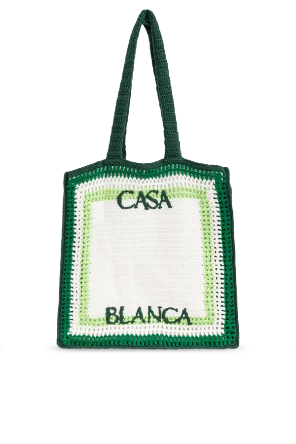 Casablanca Crocheted Bag With Logo