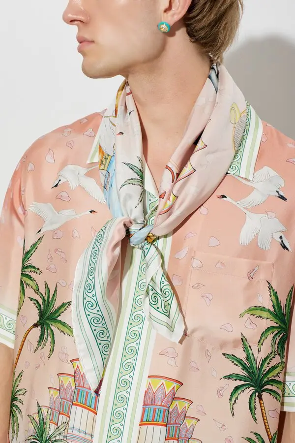 Casablanca Silk Scarf With Print