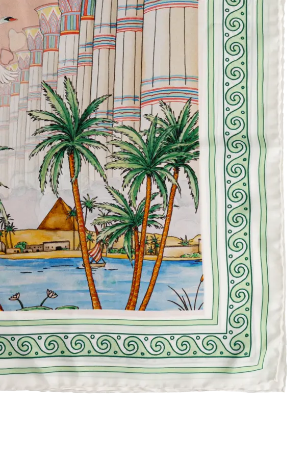 Casablanca Silk Scarf With Print