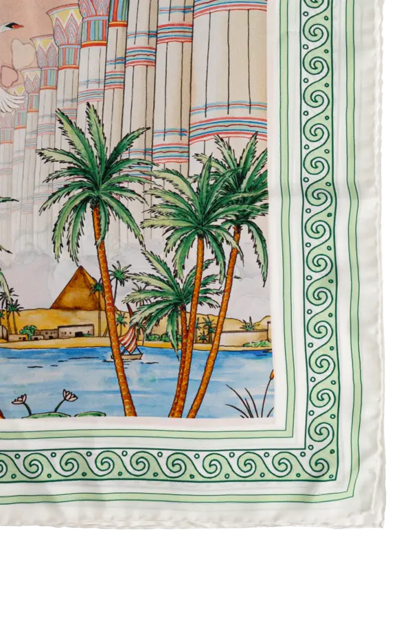 Casablanca Silk Scarf With Print - Multicolour
