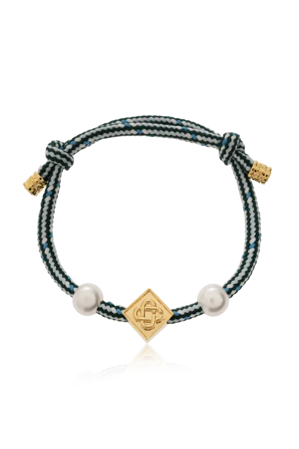Casablanca Bracelet With Pearls - Green