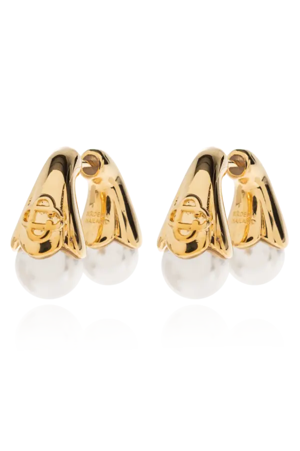 Casablanca Pearl Earrings - Gold