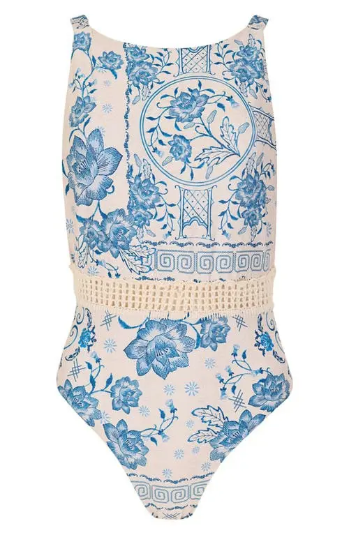 Agua Bendita Dome High Neck One-piece Swimsuit
