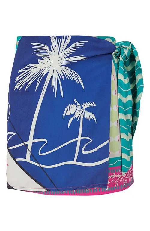 Agua Bendita Ziara Alina Print Sarong Cover-up Skirt - Multicolor