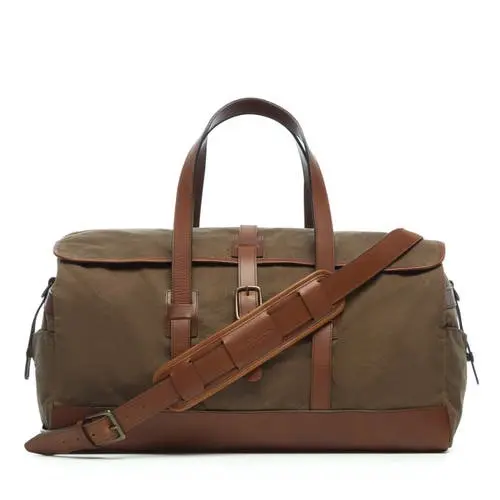 KORCHMAR Flynn 20" Waxed Canvas Weekender - Olive