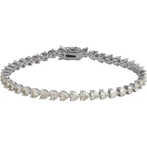 SPERO LONDON Sterling Heart Tennis Bracelet - Silver