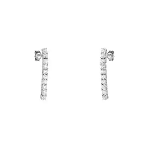 SPERO LONDON Sterling Long Tennis Drop Earrings With Butterfly Backs