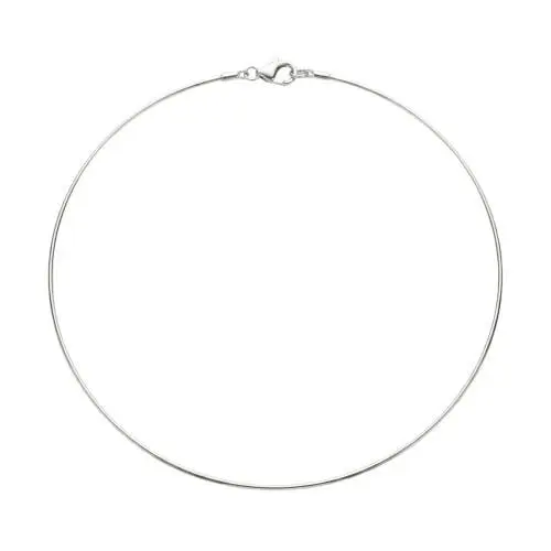 SPERO LONDON Sterling Rigid Fine Chain Choker Necklace - Silver
