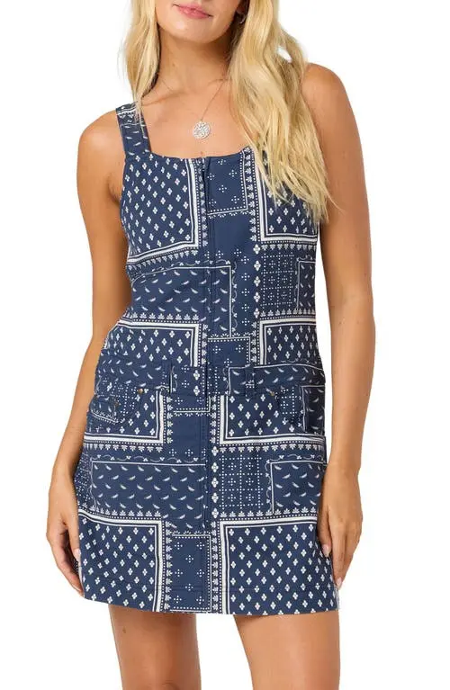 O'Neill Lorna Cotton & Linen Minidress