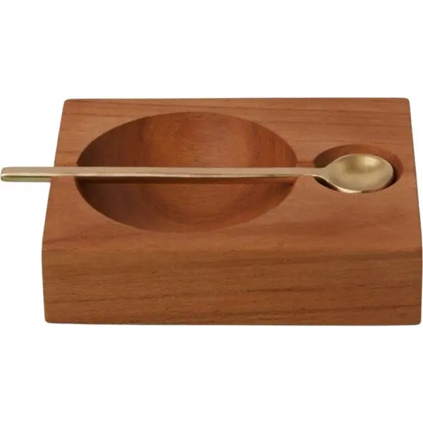 BE HOME Teak Plank Spice Cellar With Spoon