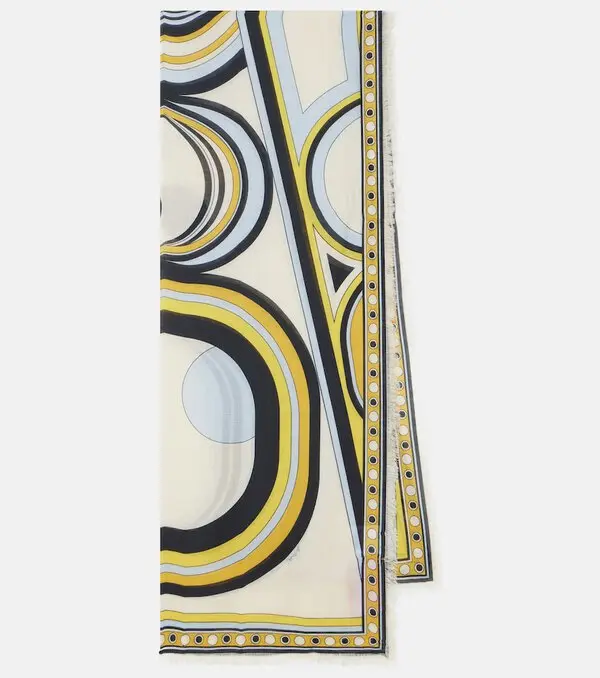 La DoubleJ Printed Scarf - Blue