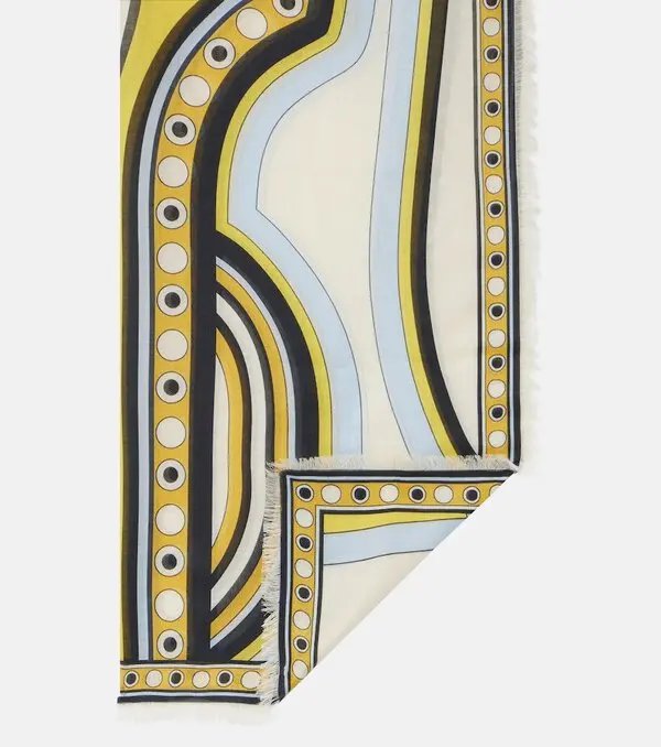 La DoubleJ Printed Scarf - Blue