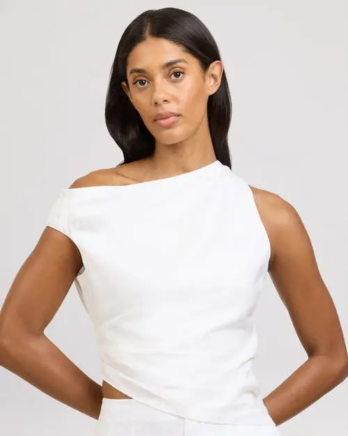 Onia Cold Shoulder Asymmetrical Top