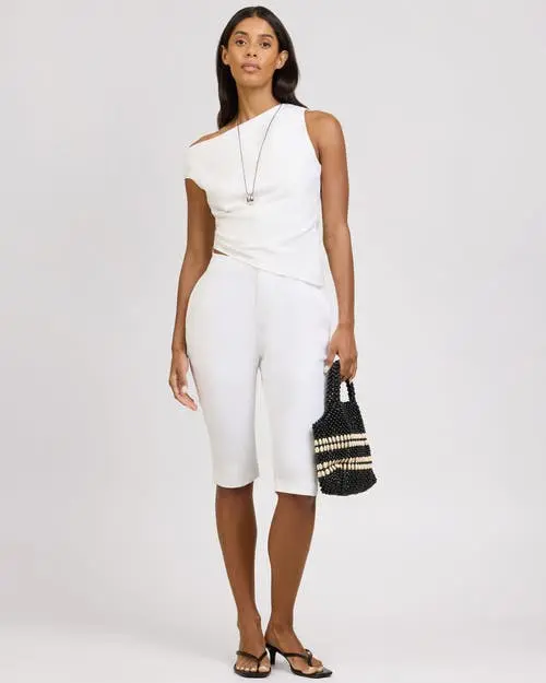 Onia Cold Shoulder Asymmetrical Top