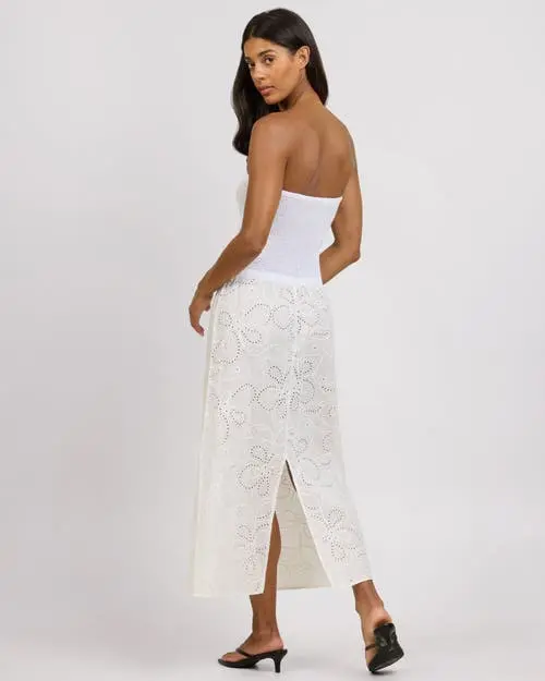 Onia Crochet Knit Mix Media Dress
