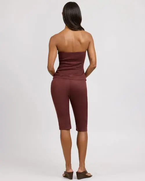Onia Strapless Peplum Top