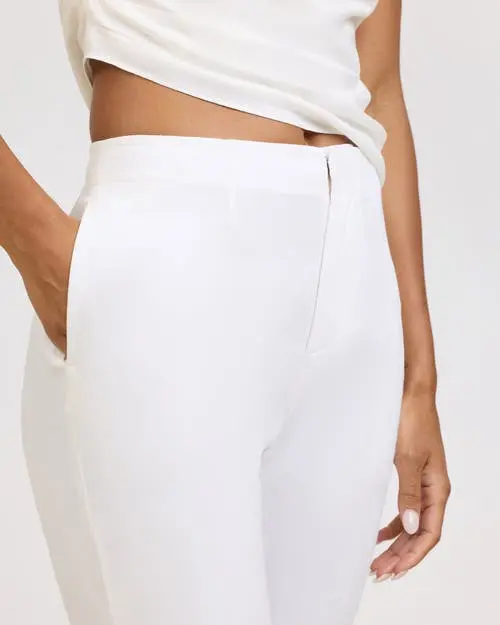 Onia Slim Fit Capri Pant - White