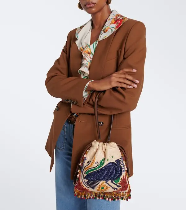 Etro Small Shoulder Bag With Drawstring Closure