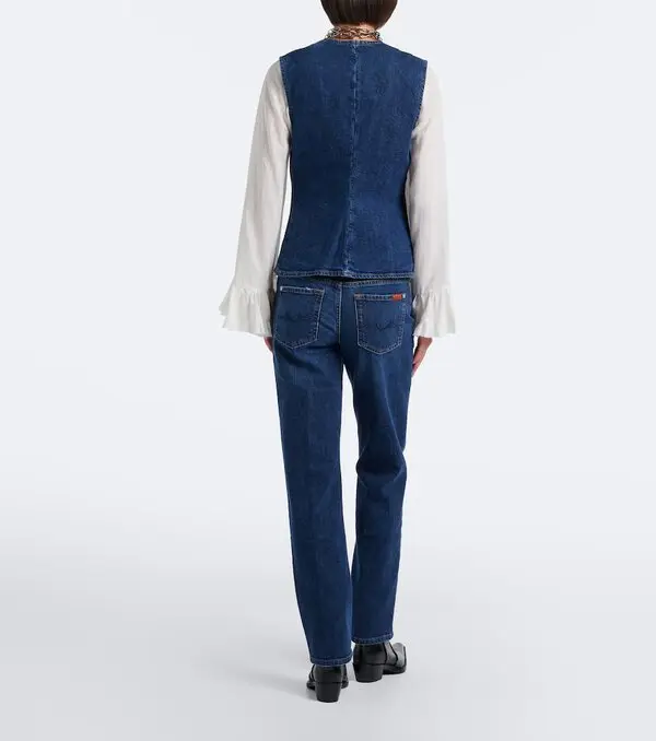 7 For All Mankind Calie Straight Jeans
