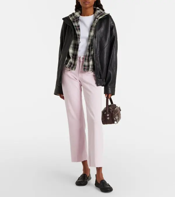 7 For All Mankind Calie Straight Jeans - Pink