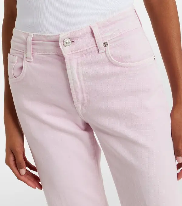 7 For All Mankind Calie Straight Jeans - Pink