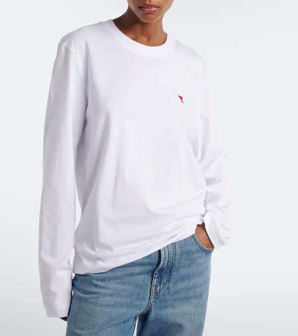 AMI Paris De Cœur Cotton Jersey T-shirt