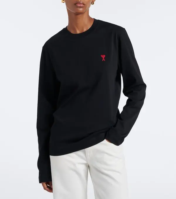 AMI Paris De Cœur Cotton Jersey T-shirt