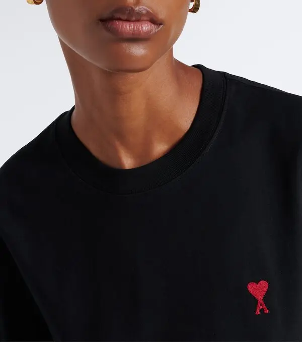 AMI Paris De Cœur Cotton Jersey T-shirt