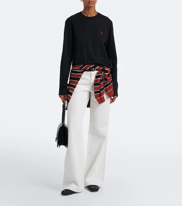 AMI Paris De Cœur Cotton Jersey T-shirt