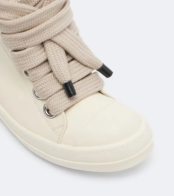 Rick Owens Jumbolace Leather Sneakers